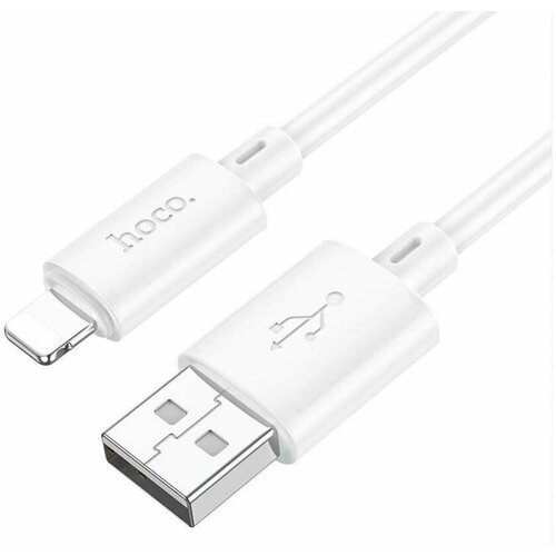 Кабель Hoco X88 Gratified, USB - Lightning, 1м, белый