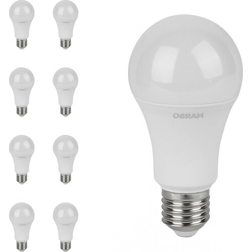 Светодиодная лампа OSRAM LED Value A60 13W эквивалент 125W 6500K 1200Лм E27 груша (комплект из 8 шт)