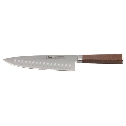 Набор ножей Шеф-нож IVO с канавками Cork, лезвие: 20 см, коричневый