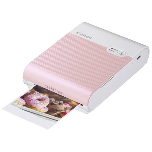 Принтер сублимационный Canon Selphy SQUARE QX10, цветн., меньше A6, розовый