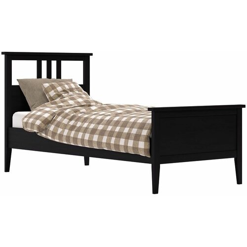 Комплект Кровать Мира 90х200 + основание кровати с лентой, черная
