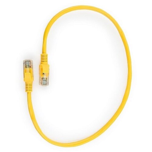 Патч-корд Cablexpert PP10-0.25M, 0.25 м, 1 шт., желтый