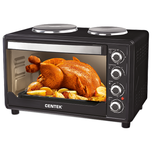 Мини-печь CENTEK CT-1530-36 Plate, черный