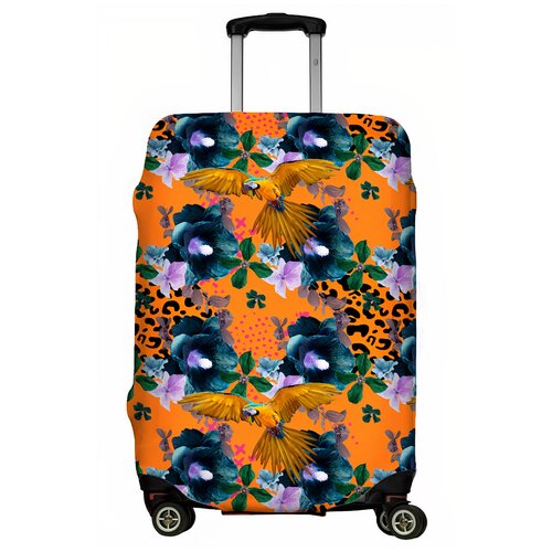 Чехол для чемодана LeJoy, размер S, зеленый, оранжевый