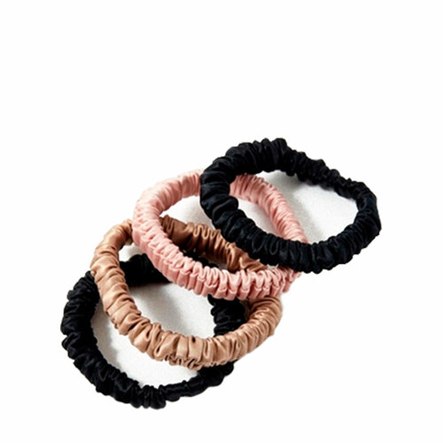 AYRIS SILK Набор узких шелковых резинок для волос, цвет микс