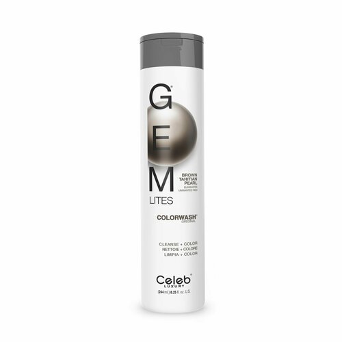 CELEB LUXURY Тонирующий шампунь для волос Gem Lites Colorwash (Brown Tahitian Pearl)