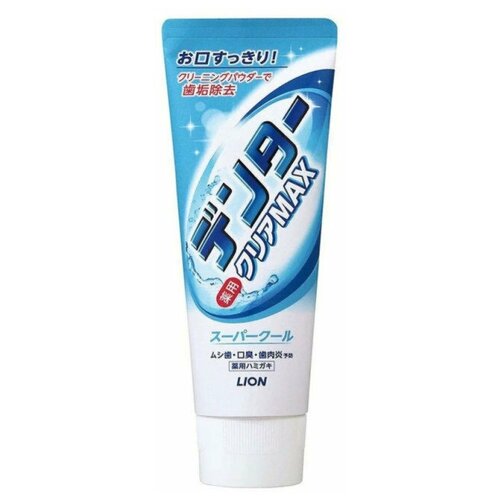 LION Dental Clear MAX зубная паста c полирующей пудрой ароматом мяты 140 гр.