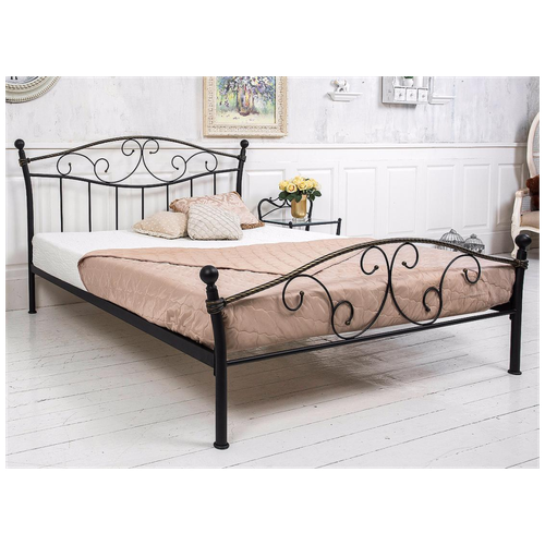 Двуспальная кровать KAPIOVI LODO, черная