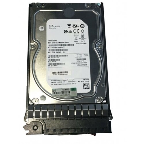Жесткий диск HP 826550-001 4Tb 7200 SAS 3,5" HDD