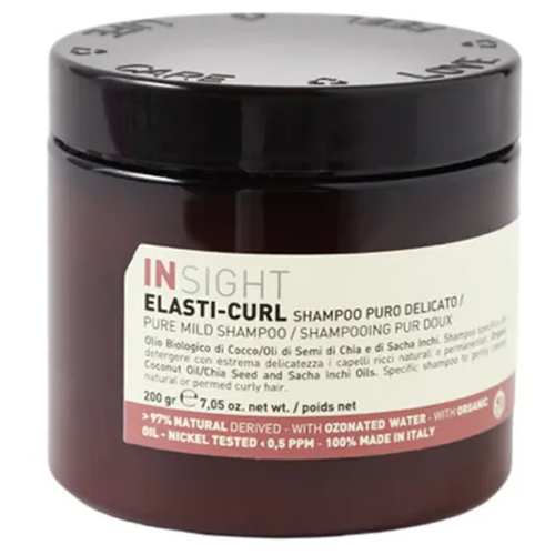 Insight ELASTI-CURL Pure mild shampoo Увлажняющий шампунь-воск для кудрявых волос 100 мл