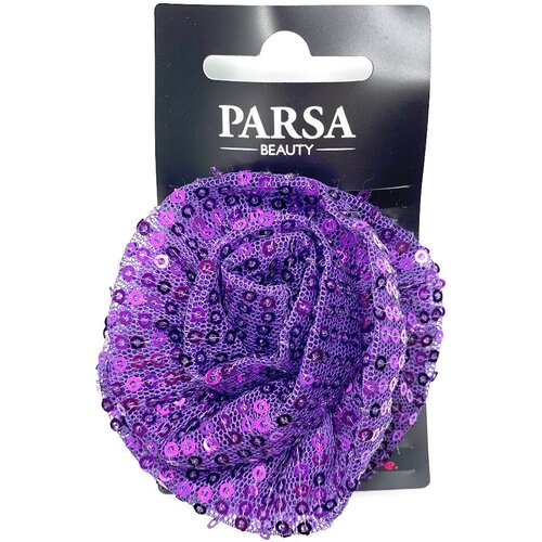 Заколка - брошь для волос и одежды 2 в 1 PARSA BEAUTY фиолетовый 16276
