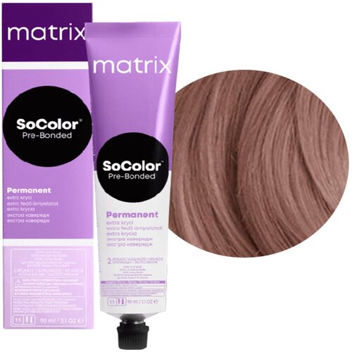 Matrix SoColor Pre-bonded стойкая крем-краска для седых волос Extra coverage, 506M темный блондин мокка, 90 мл