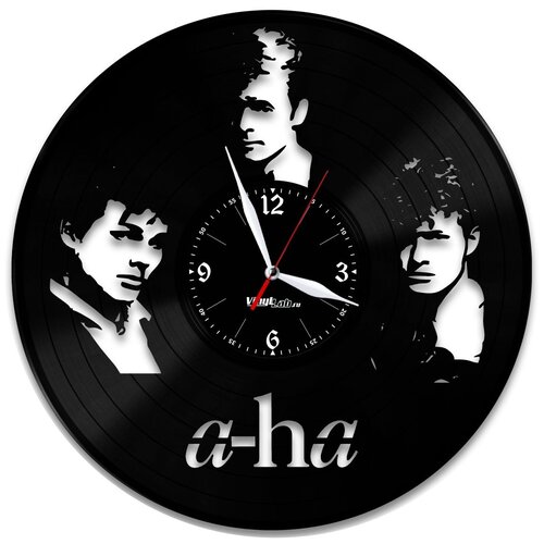 Часы из виниловой пластинки (c) VinylLab A-HA