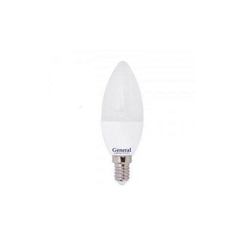 Светодиодная LED лампа General свеча E14 8W 4500K 4K 35x105 пластик/алюмин. 638300 (упаковка 25 штук)
