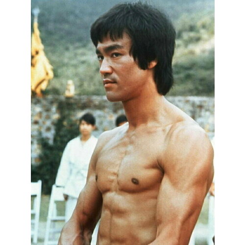 Плакат, постер на холсте Брюс Ли. Bruce Lee/спорт. Размер 42 х 60 см