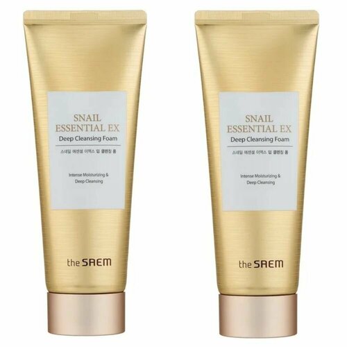 The Saem Пенка для умывания с улиткой Snail Essential EX Deep Cleansing Foam, 150 мл, 2 шт