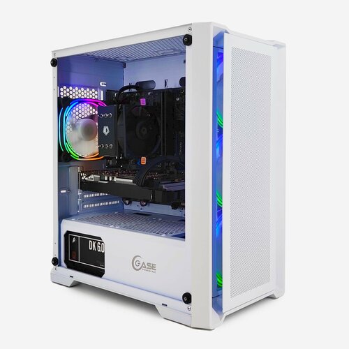 Игровой PC юкомс Ryzen 5 3600X, GTX 1050 Ti 4GB, SSD 120GB, 16GB DDR4, БП 450W, win 10 pro, White game case