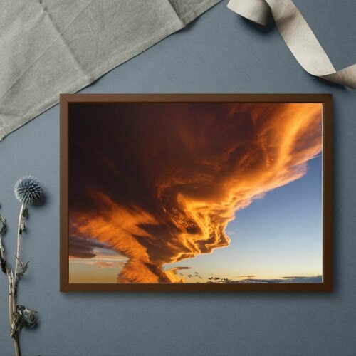 Постер "Огненные облака" А4 плакат из коллекции "Природа"