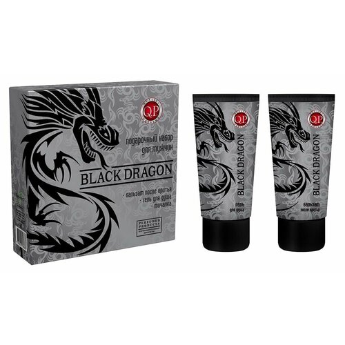 Compliment Подарочный набор Qp Black Dragon Гель для душа + Бальзам после бритья, 200 мл + 80 мл