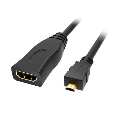 Аксессуар Akasa HDMI - Micro HDMI 25cm AK-CBHD09-25BK