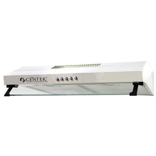 Плоская вытяжка CENTEK CT-1800 50, цвет корпуса white, цвет окантовки/панели бесцветный