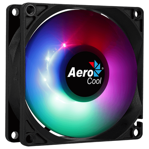 Вентилятор для корпуса AeroCool Frost 8, черный/прозрачный/RGB подсветка