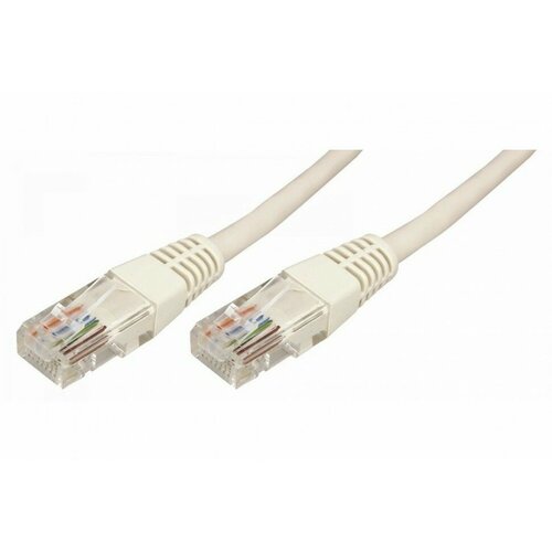 Патч-корд U/UTP 5e кат. RJ45-RJ45 неэкранированный серый 15м 18-1010