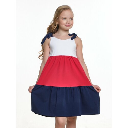 Платье Mini Maxi, размер 116, белый, красный