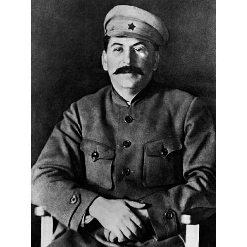 Плакат, постер на холсте Stalin Joseph/Иосиф Виссарионович Сталин Сталин/винтажный/ретро. Размер 21 х 30 см