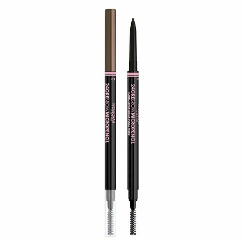 Карандаш для бровей DEBORAH MILANO 24ORE BROW MICROPENCIL вес 0.1гр 01, Италия - 1шт