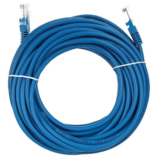 Патч корд 10 м AOpen/Qust UTP 5е RJ45 интернет кабель 10 метров LAN сетевой Ethernet патчкорд синий (ANP511_10M_B)
