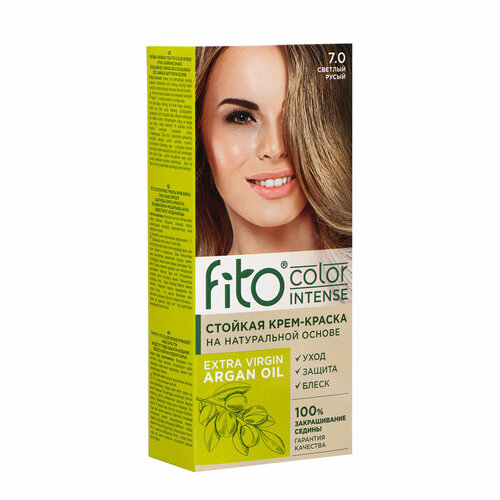 Fitoкосметик Стойкая крем-краска для волос Fito color intense тон 7.0 светлый русый, 115 мл