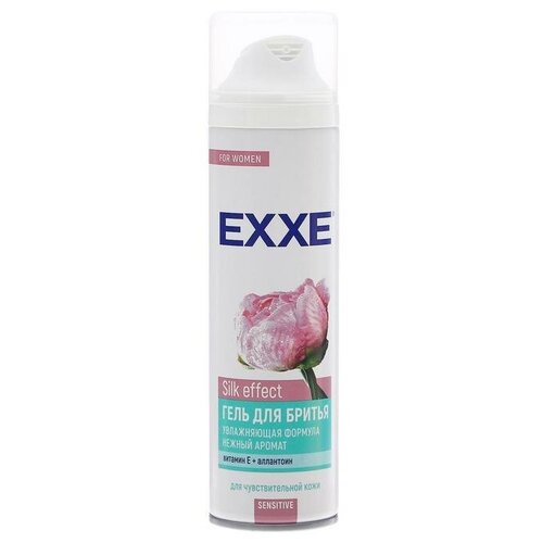 Гель для бритья Exxe sensitive Silk effect, женский, с экстрактом ромашки, 200 мл