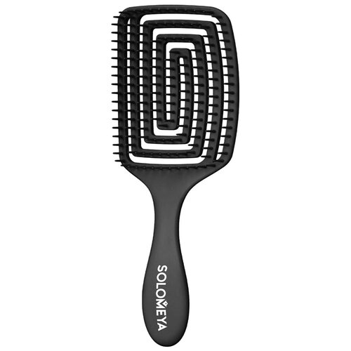 Solomeya Wet Detangler Brush Paddle Grape / Расческа для сухих и влажных волос c ароматом винограда MZ006