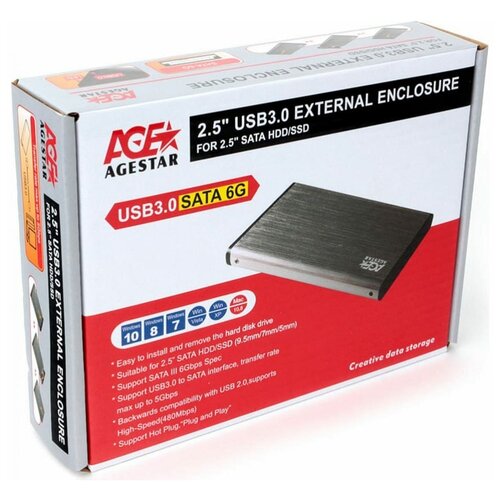 Корпус и док-станция для жесткого диска AgeStar 3UB2O9-6G-SV | Festima ...