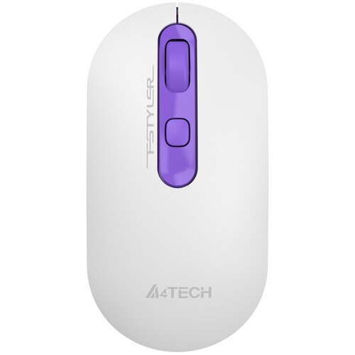 Мышь A4Tech FG20 Tulip, белый/фиолетовый