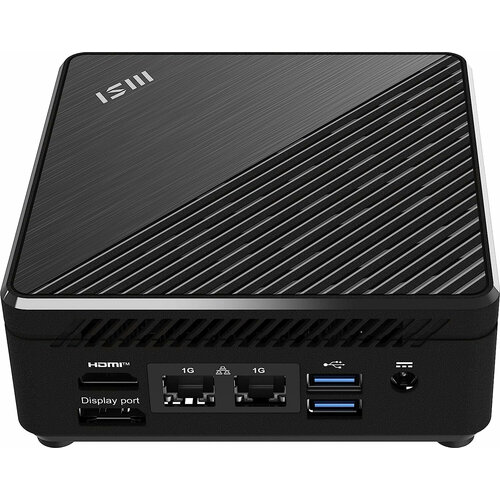 Неттоп MSI Cubi N ADL-037XRU slim N100 (0.8) 8Gb SSD256Gb UHDG noOS GbitEth WiFi BT 65W черный (9S6-B0A911-057)