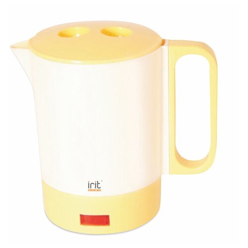 Чайник irit IR-1603, белый/желтый