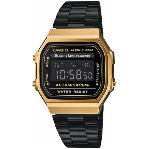 Наручные часы CASIO Collection Collection A-168WEGB-1B, золотой, черный