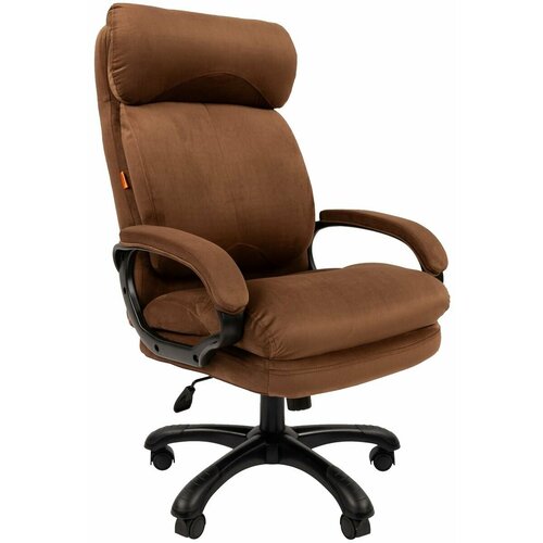 Компьютерное кресло для дома и офиса CHAIRMAN HOME 505, велюр, коричневый