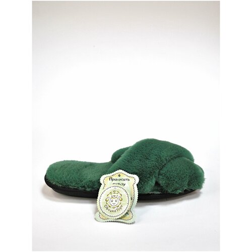 Тапочки ОвчинаТорг, размер 39, зеленый