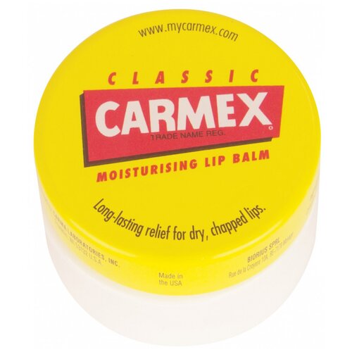 Carmex Бальзам для губ классический в баночке, желтый