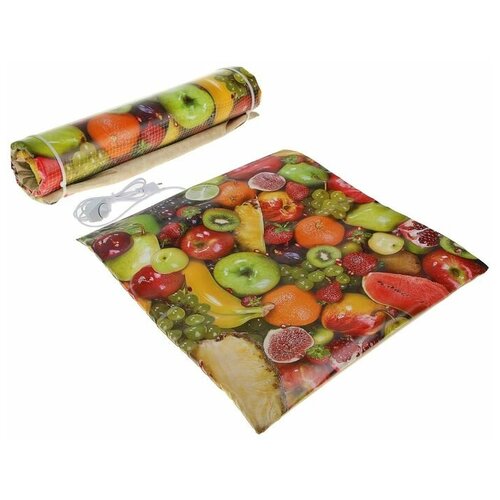 Сушилка для овощей и фруктов "Самобранка", 100 Вт, 50 х 50 см, рисунок "Фрукты микс" 1483250