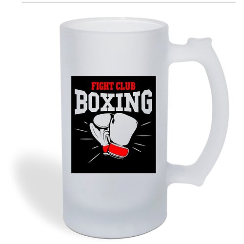 Кружка пивная CoolPodarok Fight club boxing (Бойцовский клуб бокса)