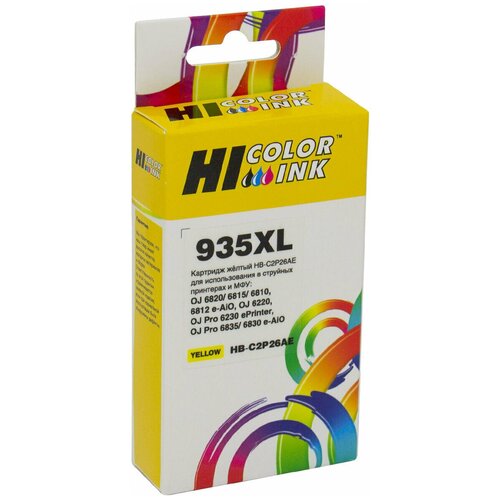 Картридж Hi-Black (HB-C2P26AE) для HP OJ Pro 6230/6830, №935XL, Yellow