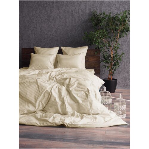 Комплект постельного белья Tana Home Collection страйп-сатин 2 спальное, наволочки 70х70 см, 11-0510-2-Н70