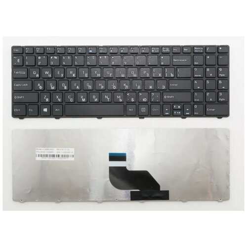 Клавиатура для ноутбука DNS 0133272 черная с рамкой
