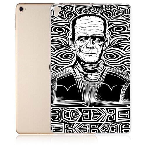 Чехол задняя-панель-накладка-бампер MyPads франкенштейн черно белый для iPad Pro 2 10.5 A1701/A1709/iPad Air 3 (2019) противоударный