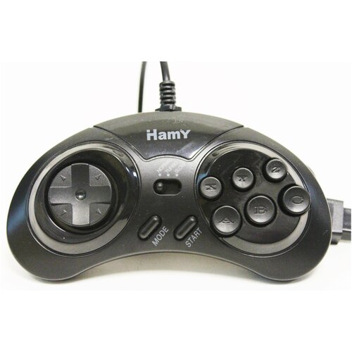 Turbo джойстик черного цвета для приставки Hamy 4 и Sega