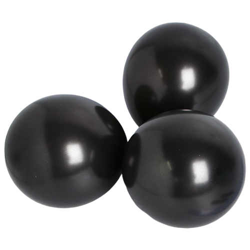 Воздушные шары 5" LETI, металл, в наборе 100 шт., цвет черный